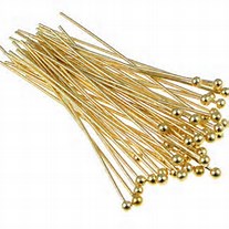 Head Pins – Blue Santa Beads